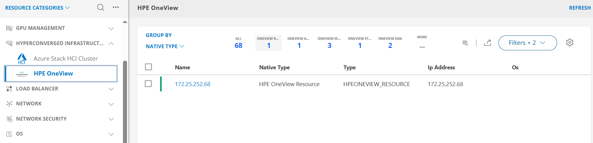 Working with HPE Oneview | OpsRamp Documentation